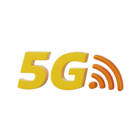 5G 3D 图标