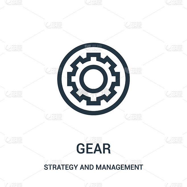 gear icon vector from strategy and management coll