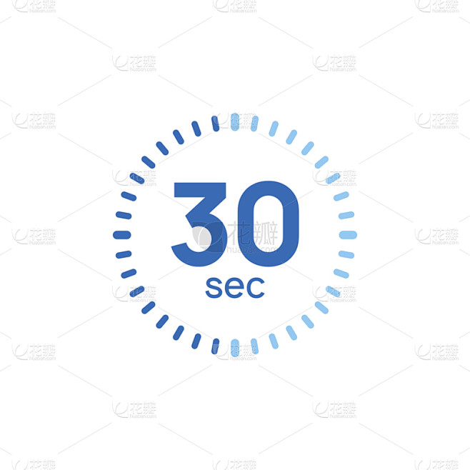 30 Second Timer Clock 30 Sec Stopwatch Icon