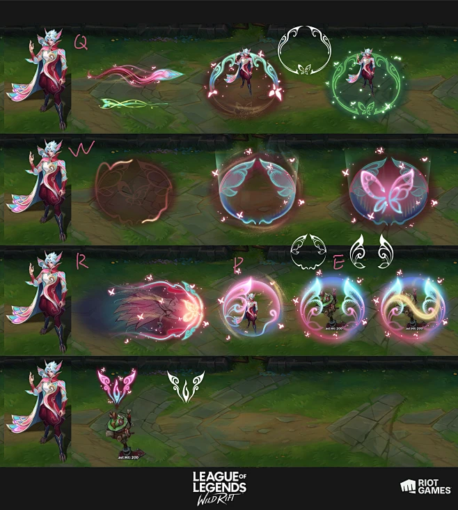 League of Legends WildRift：Celestial Embroidery Rakan VFX-游戏特效原创作品 ...