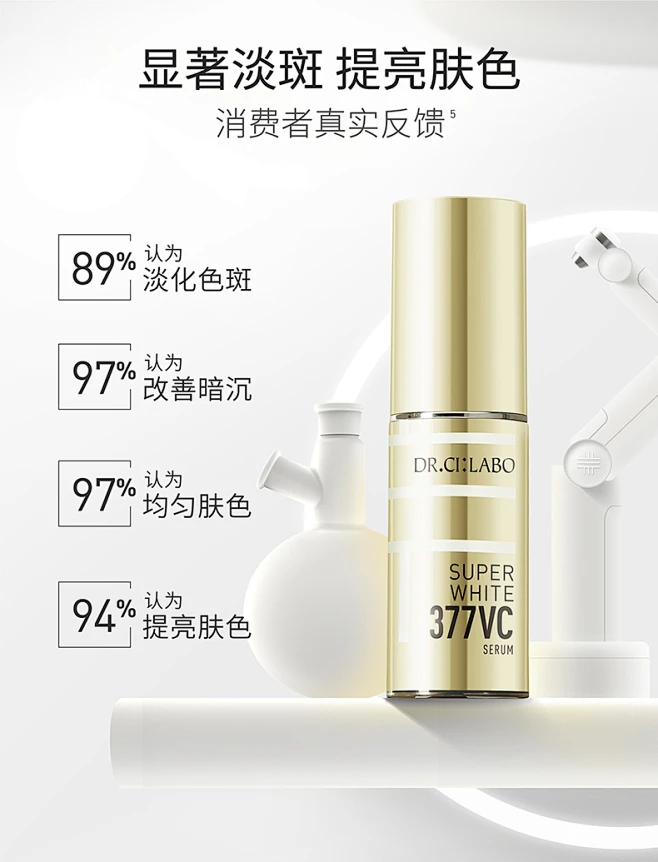 城野医生VC377美白淡斑精华液提亮肤色改善痘印温和面部精华女-tmall.com天猫-花瓣网