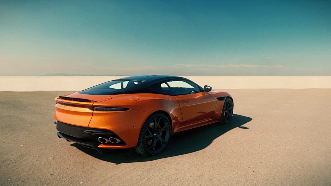 aston martin CGI Render visualization aicgi 3D animation orange car ...