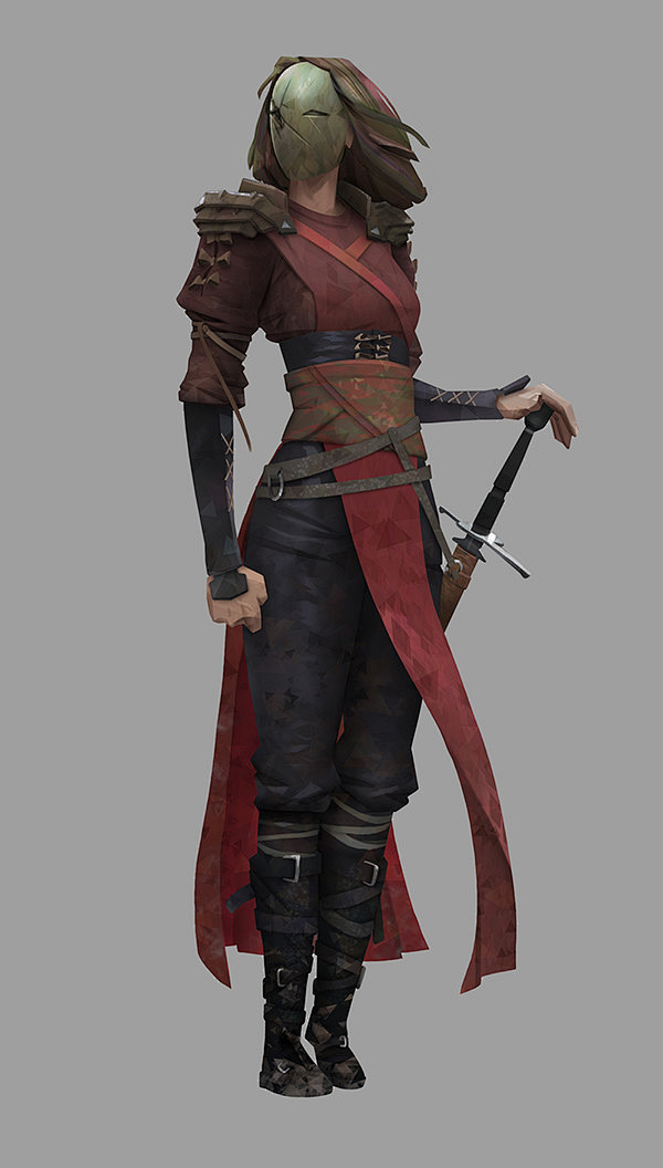 Absolver character key art, Michel Donze : Defining stylized ...