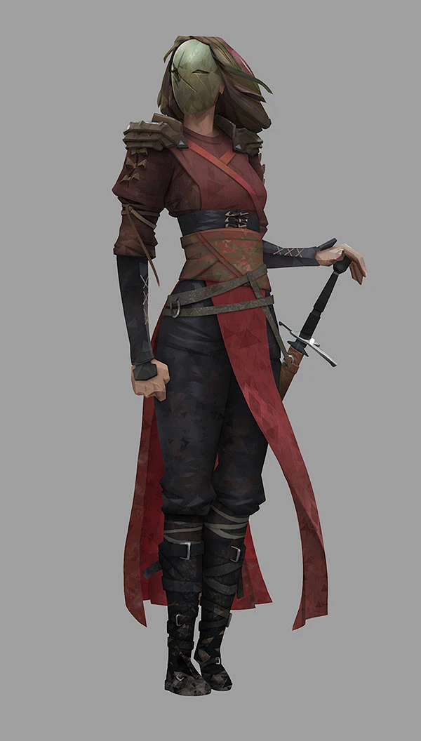Absolver character key art, Michel Donze : Defining stylized ...