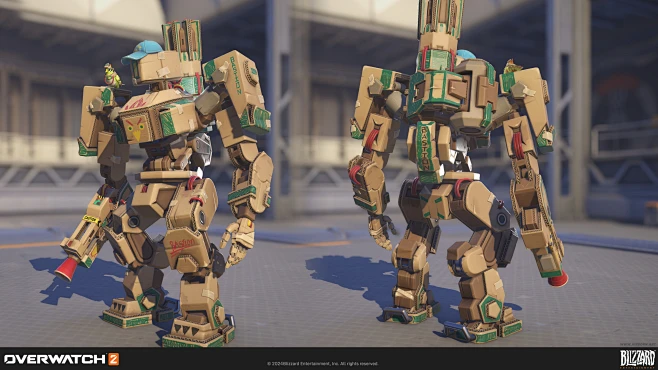 Overwatch 2 Cardboard Bastion-花瓣网
