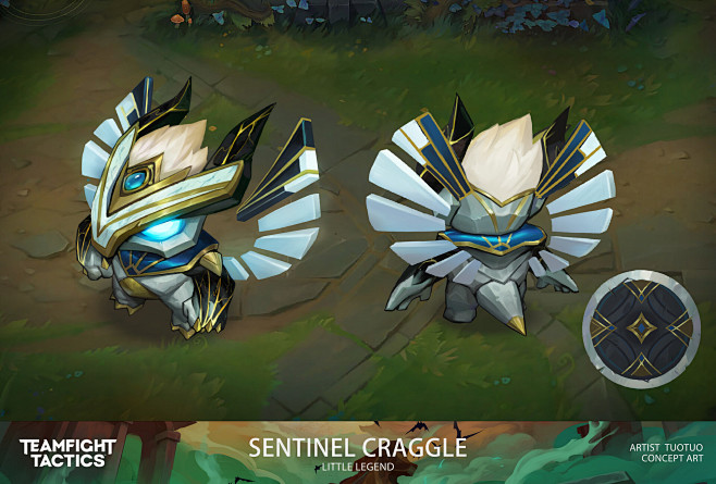 Sentinel Craggle, tuotuo : Sentinel Craggle 光明哨兵石像仔 很荣幸能参与制作云顶之弈S5.5的小小英雄，这是我与酷拳和拳头艺术家的合作作品，我为这些 ...