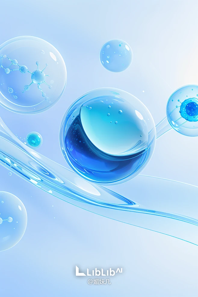 美妆分子泡泡-LoRA-Hongke-LiblibAI-花瓣网