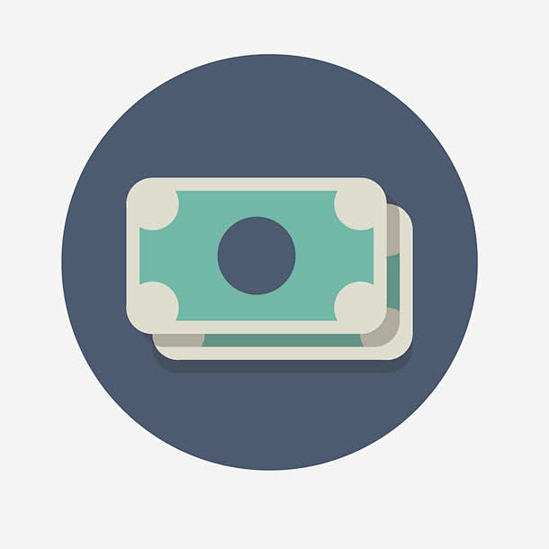 钱币图标 https://88ICON.com 手机 圆形 扁平化 彩色 图标 APP 设计 ai 白色-花瓣网