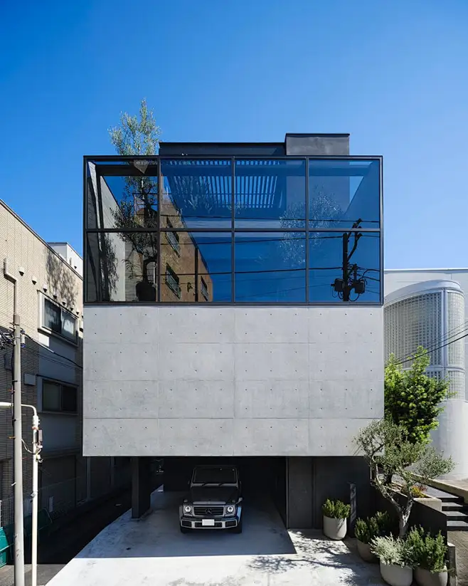 apollo architects brings visual and spatial duality to 'ESPRIT' house ...