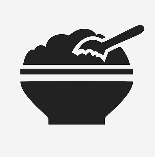 食物碗晚餐图标_88ICON https://88icon.com 食物 碗 晚餐 饭 勺子