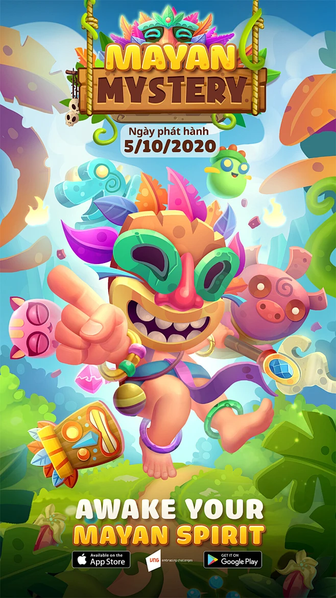 Mayan Mystery - Match 3 Mobile Game Art, Phong Nam : Mayan Mystery - Match 3 Mobile Game Art-花瓣网