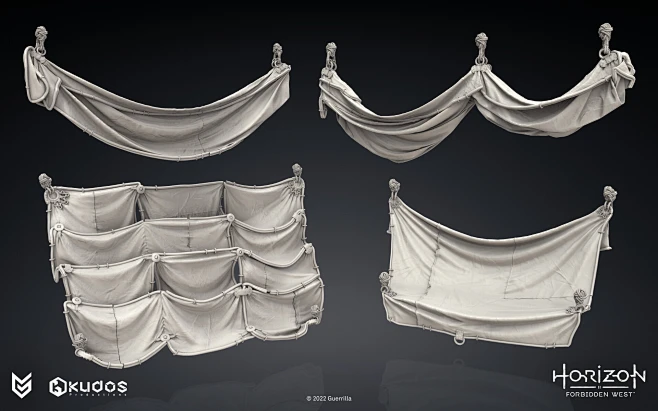 Horizon Forbidden West – Oseram Style Tents and Drapery-花瓣网