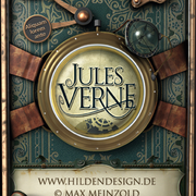Jules Verne - Steampunk cover by ~MaxMade on deviantART