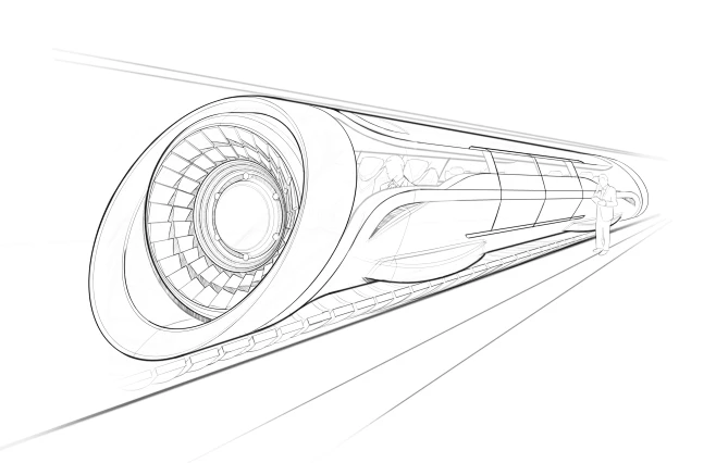 Hyperloop App Concept : I hired a number of designers to generated a number of images to create ...