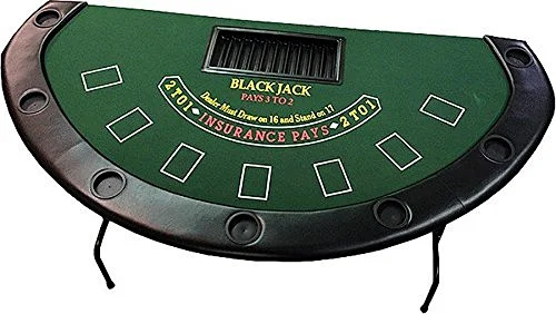 Amazon.com : 72'' Blackjack Table with Folding Legs (Green Felt ...
