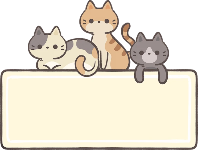 Text Box with Cats-花瓣网