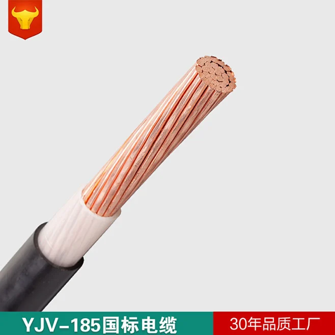 人民电线电缆交联聚乙烯电力电缆YJV 1*185平方铜芯国标硬电缆线-花瓣网