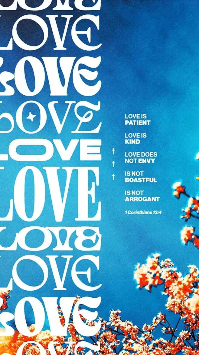 其中包括图片：1 Corinthians 13:4 Love is patient, love is kind. It does not ...