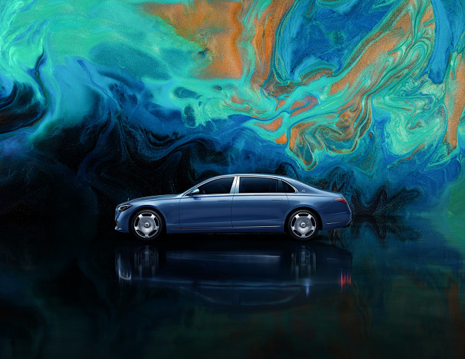 artist automotive car colorful gks HIghbeauty luxury Maybach mercedes ...