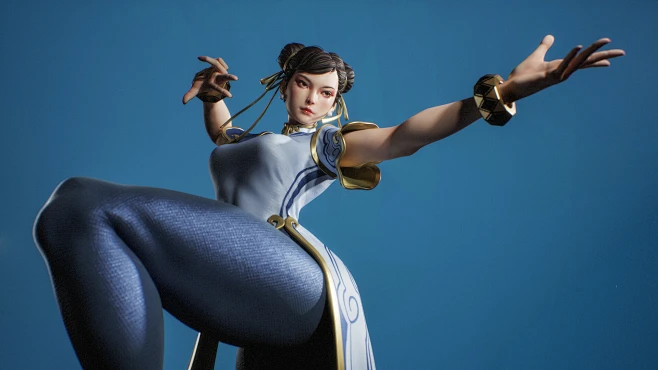 Street Fighter-Chun Li fanart-花瓣网