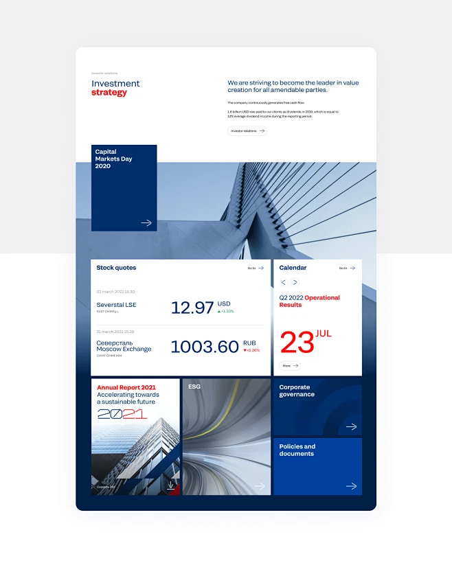 Severstal — website, digital branding : Corporate website for Severstal ...