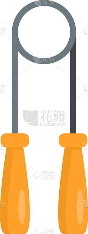 hand spring gym icon flat style