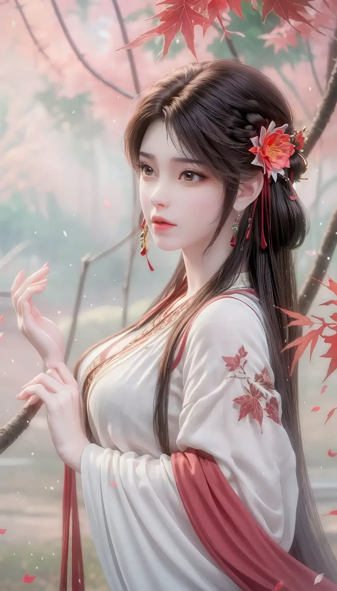 完美世界 火灵儿 采桑女高清壁纸分享 花瓣网 