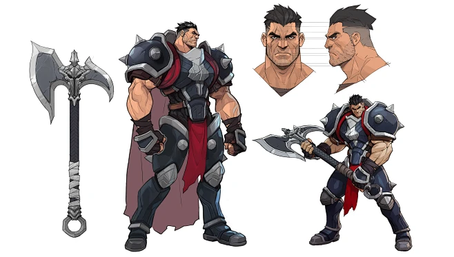 Darius Character Concept Style & Creative Direction - Project L-花瓣网