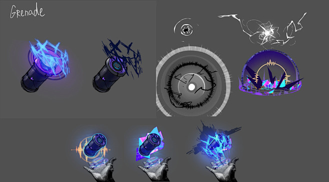 Riot Games VFX Contest 2023. Valorant style True Damage grenade