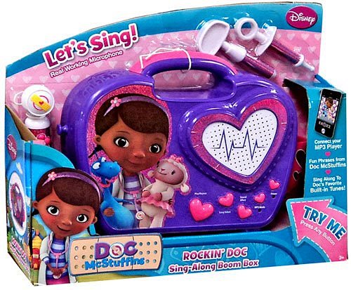 Amazon.com: KIDdesigns Doc McStuffins Rockin' Doc Sing-Along Boombox ...