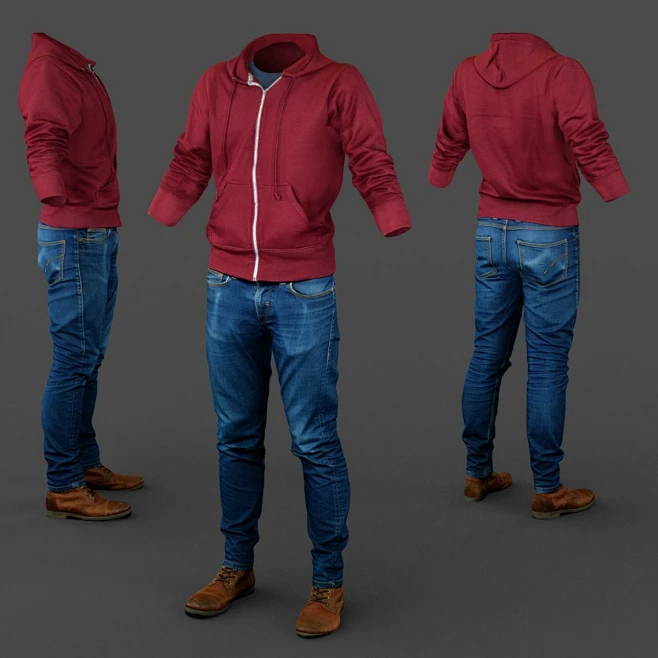 Casual Male Clothing Item 5, Polygonal Miniatures : Finally the male ...