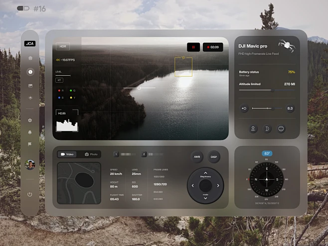 DJI Mavic Pro Interface Concept - Build 2.0 UI Challenge by Animesh ...
