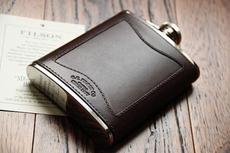FILSON Leather & Stainless Steel Flask（酒壶）-花瓣网