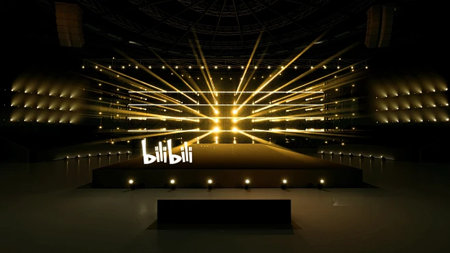 哔哩哔哩 bilibili key visual кв Stage STAGE DESIGN Event brand identity-花瓣网