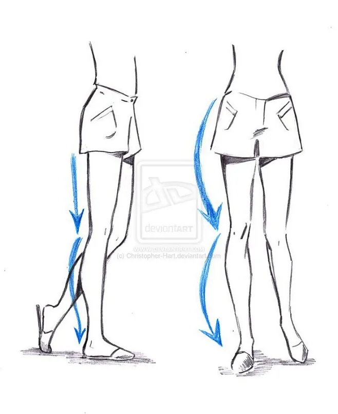TUTORIAL ON DRAWING THE LEGS by Christopher-Hart on deviantART-花瓣网