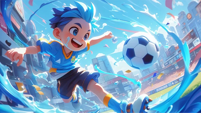 【AIGC】足球游戏主视觉 - 小红书-花瓣网