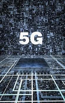 5G科技质感科幻C4D背景-花瓣网