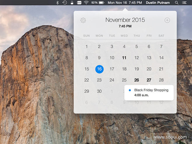 Calendar CardUI设计作品软件设计首页素材资源模板下载