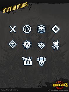 ArtStation - Various Borderlands 3 icons, Trisha DeSalvo