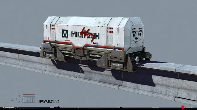 Cyberpunk 2077 | Monorail Train Carts-花瓣网