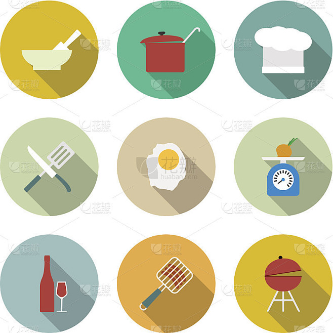烹饪矢量图标
