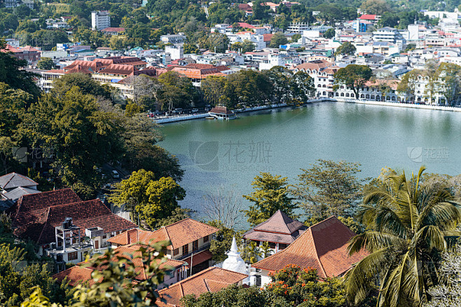 美丽的康提城市和湖泊，康提，斯里兰卡