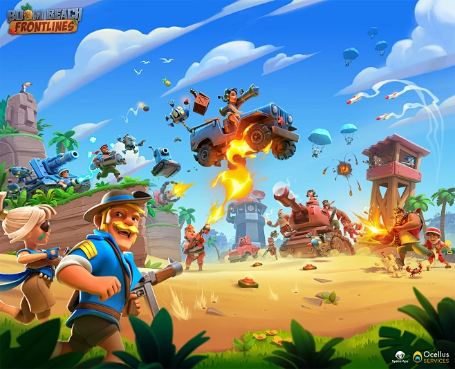 Boom Beach: Frontlines - Loading Screen-花瓣网