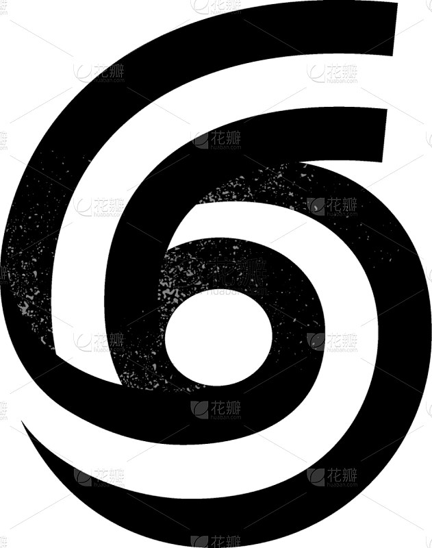 number six logo formed two parallel lines with