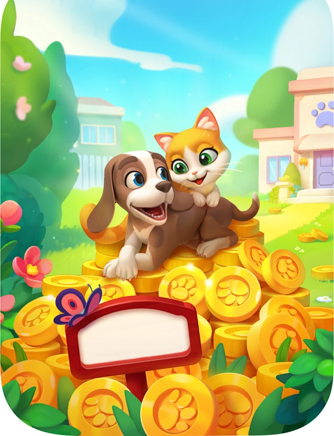Illustrations in project Paw Match-花瓣网