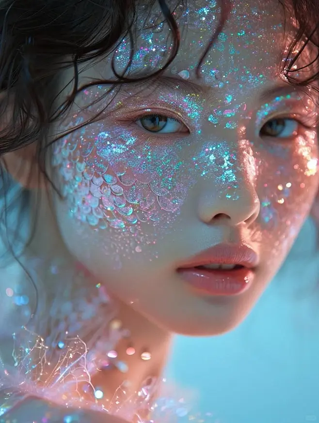 Midjourney v6｜绝美珠光少女4 - UIED用户体验学习平台-花瓣网