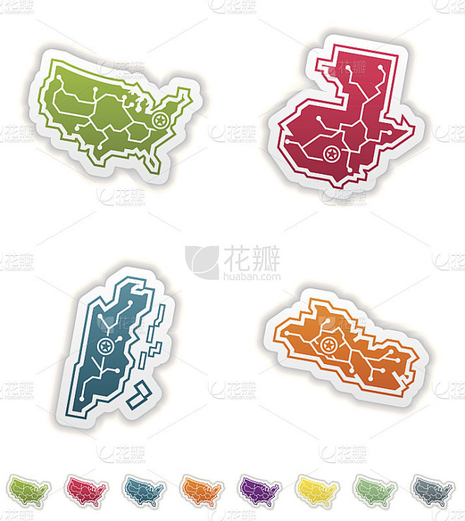 简单的国家图标