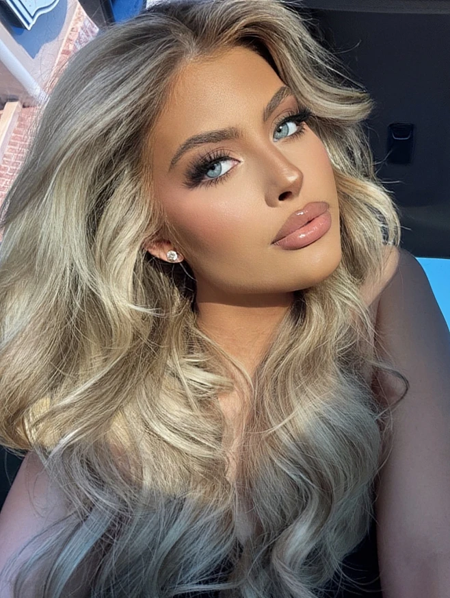 Photo by PRESLIE WATSON on June 16, 2025. 可能是包含下列内容的自拍：1 位用户、金发、长发、眼线 ...