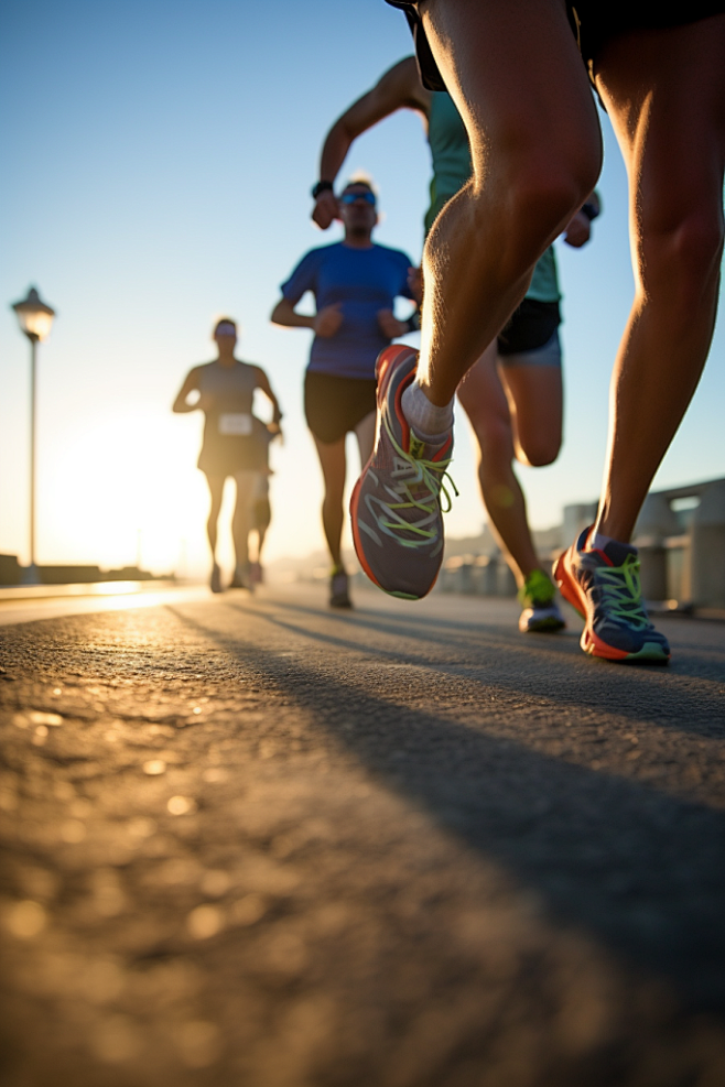 马拉松赛跑逆光跑步剪影人物摄影图片-花瓣网
