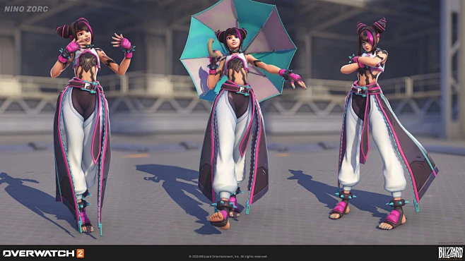 Overwatch 2 X Street Fighter 6 - Juri Kiriko-花瓣网